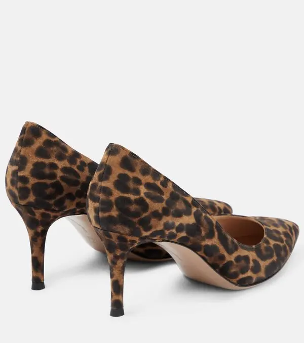 GIANVITO ROSSI 70 Leopard-print Pumps - Multicoloured