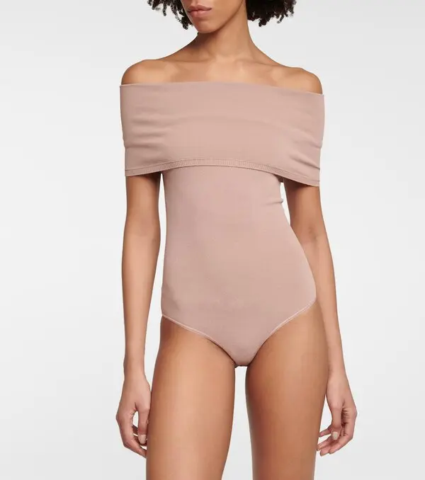 Alaïa Off-the-shoulder Bodysuit - Black