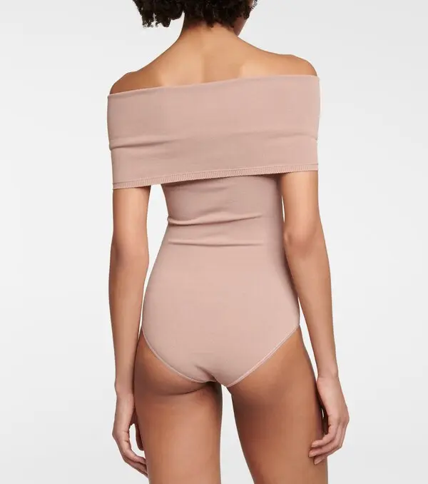 Alaïa Off-the-shoulder Bodysuit - Black