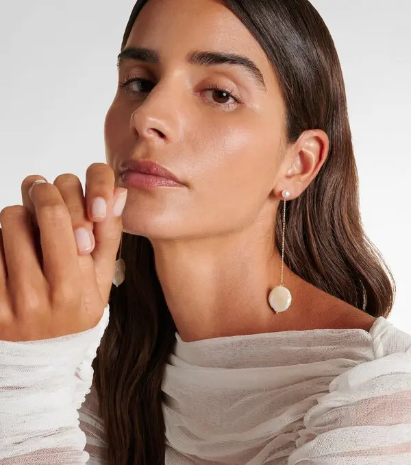 Mateo 14kt Yellow Gold Baroque Pearl Drop Earrings