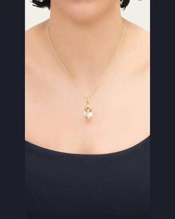L. KLEIN Prisma 18k & Crystal Quartz Pendant Necklace - Gold