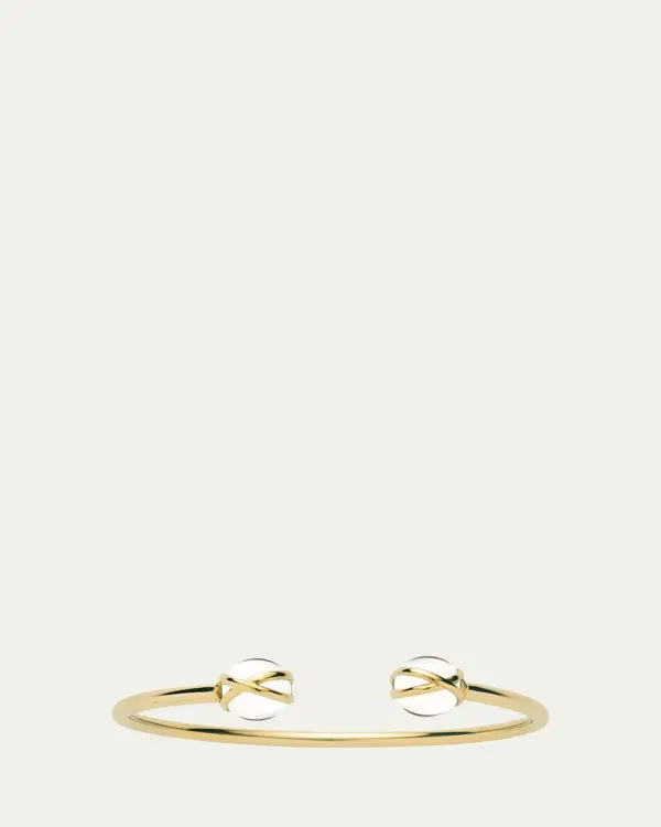 L. KLEIN Prisma Polished 18k Quartz Bangle - Gold