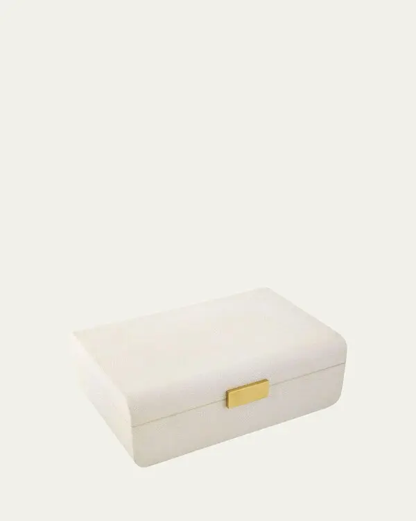 Aerin Faux Shagreen Large Decorative Box