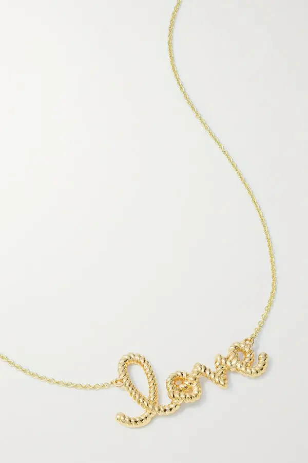 SYDNEY EVAN Medium Love 14-karat Necklace - Gold