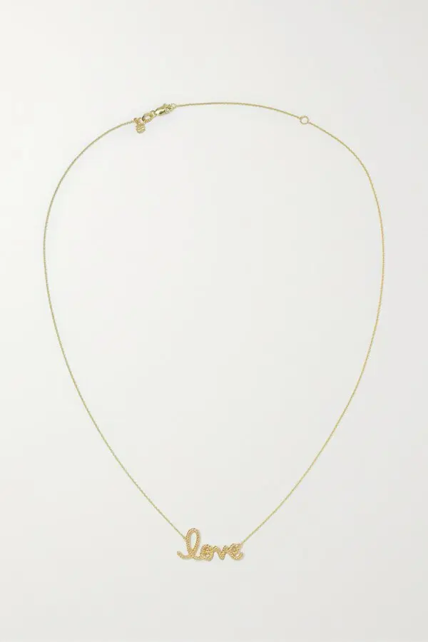 SYDNEY EVAN Medium Love 14-karat Necklace