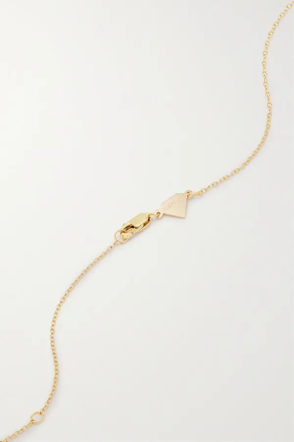 Alison Lou Flower Streamer 14-karat Necklace
