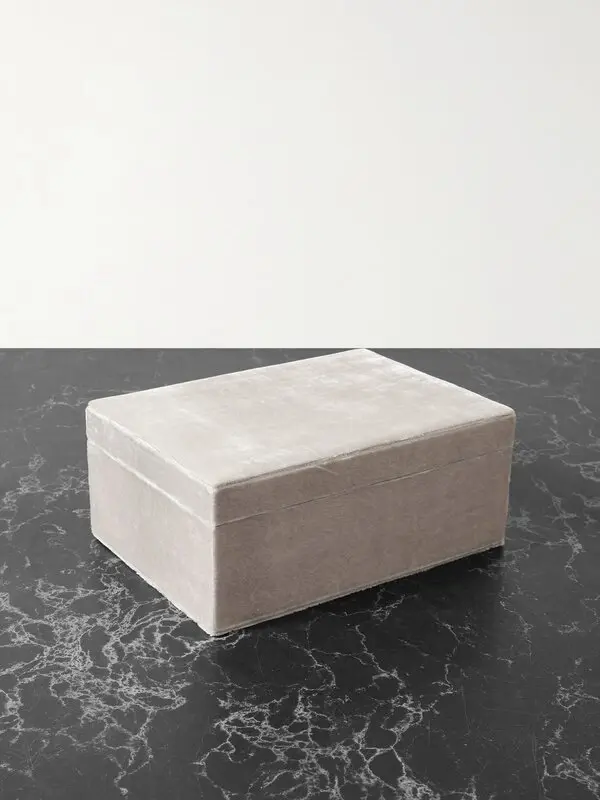 Sophie Bille Brahe Trésor Large Velvet Jewelry Box - Gold