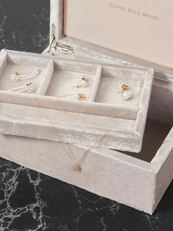 Sophie Bille Brahe Trésor Large Velvet Jewelry Box