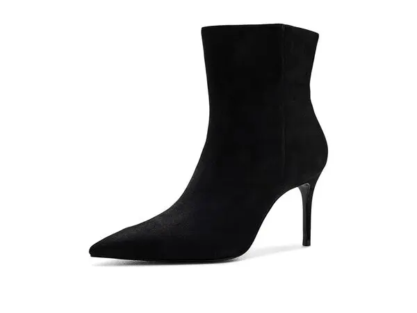 Schutz Mikki Pull-on Stiletto Boots - Onyx