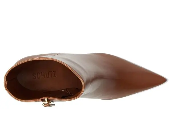 Schutz Mikki Stiletto Heel Pull-on Boots - Tan
