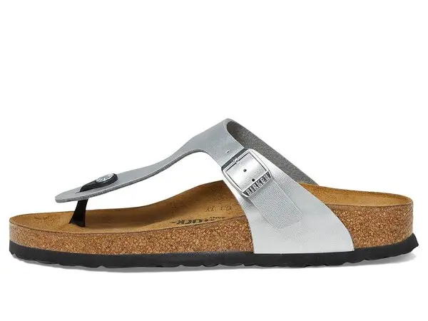 BIRKENSTOCK Gizeh Birko-flor Thong Sandals - Silver