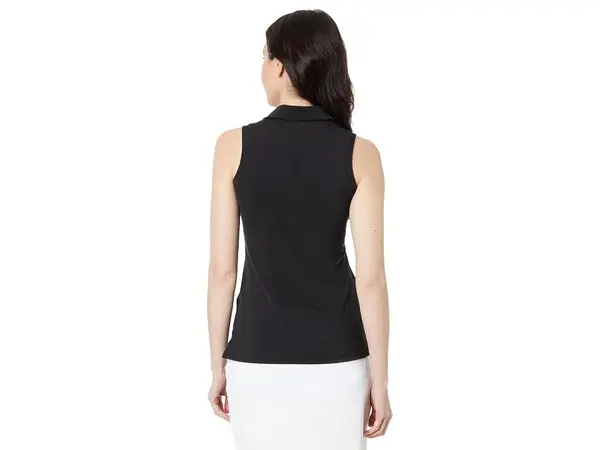 Adidas Ultimate365 Solid Sleeveless Golf Polo Shirt Clothing - Black