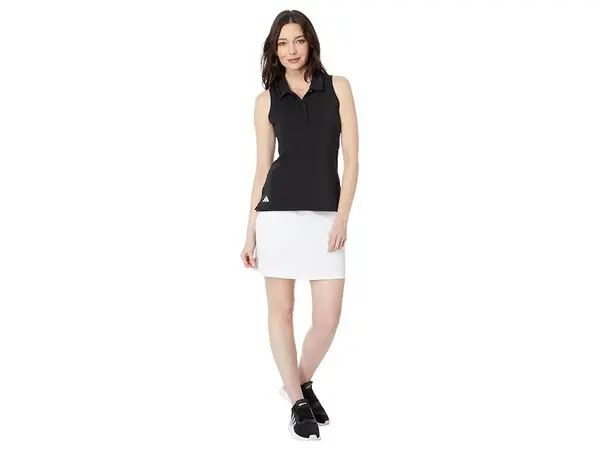 Adidas Ultimate365 Solid Sleeveless Golf Polo Shirt Clothing - Black