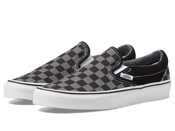 VANS Classic Slip-on Checkerboard Sneakers - Black