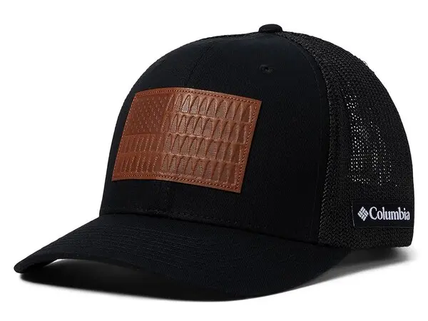 Columbia Rugged Outdoortm Mesh Hat With Tree Flag Patch - Black