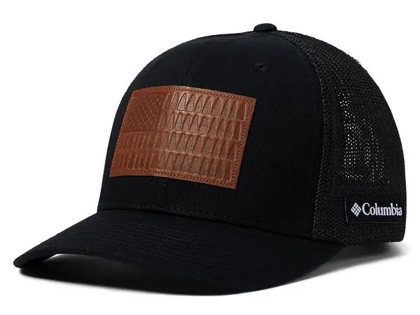Columbia Rugged Outdoortm Mesh Hat With Tree Flag Patch - Black/tree Flag Patch