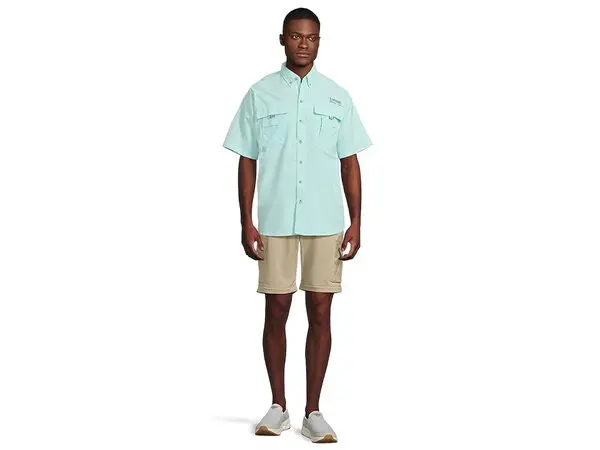 Columbia Bahamatm Ii Short Sleeve Shirt Short Sleeve Button Up Vintage - Blue
