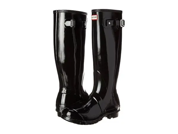 Hunter Original Tall Gloss Boots - Black