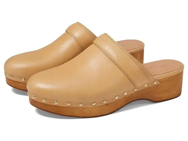 Madewell The Cecily Clog In Oiled Leather