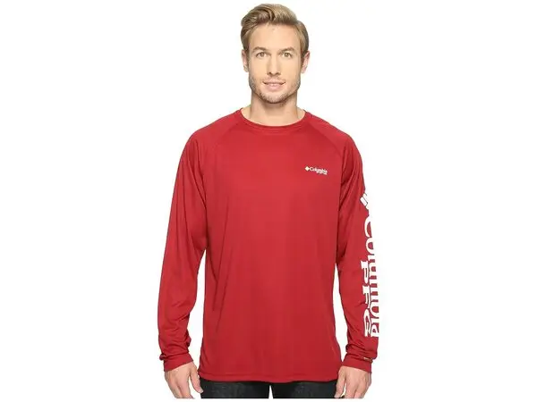 Columbia Terminal Tackle Long Sleeve Shirt - Red