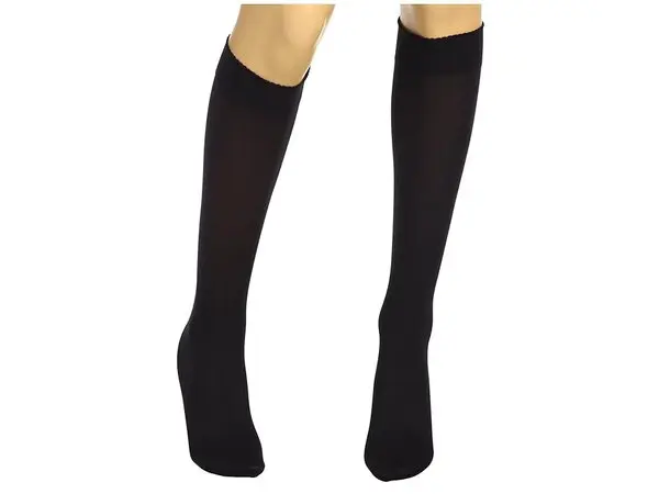 Wolford Velvet De Luxe 50 Knee-highs - Navy