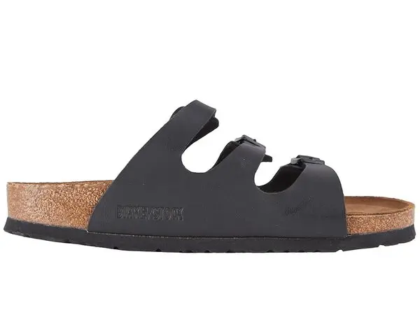 BIRKENSTOCK Florida Soft Footbed Birko-flor Sandals - Black