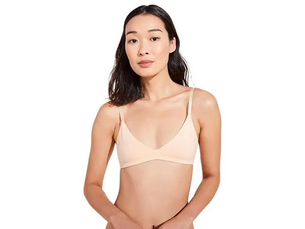 Eberjey Pima Stretch Cotton Bralette Lingerie - Buff