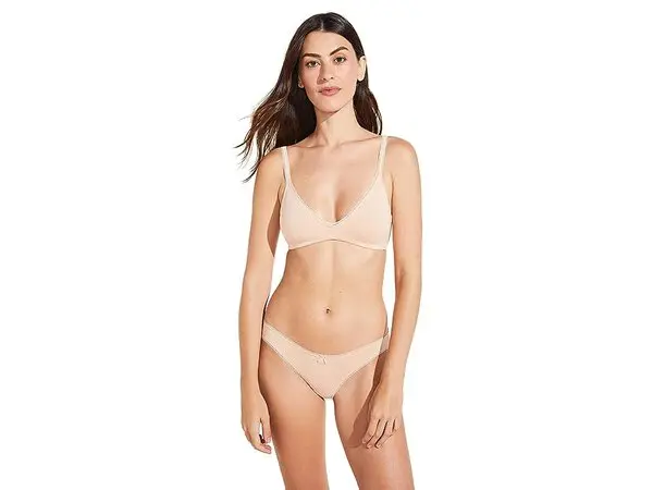 Eberjey Pima Stretch Cotton Bralette Lingerie 1 - Tan