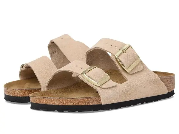 BIRKENSTOCK Arizona Suede Sandals - Brown
