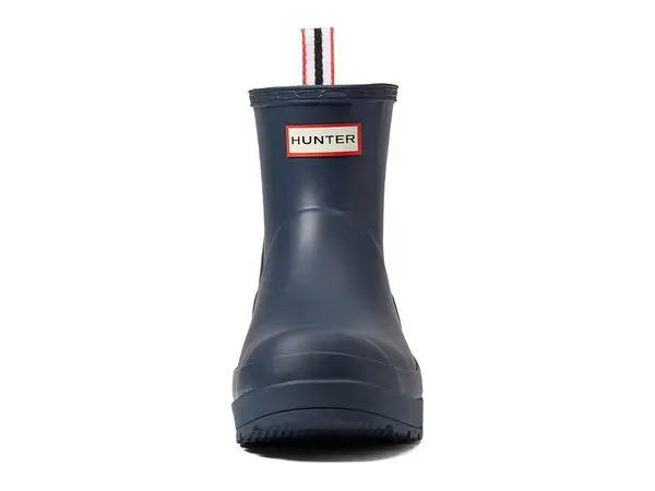 Hunter Play Short Boot Waterproof Rubber Rain Boots - Blue