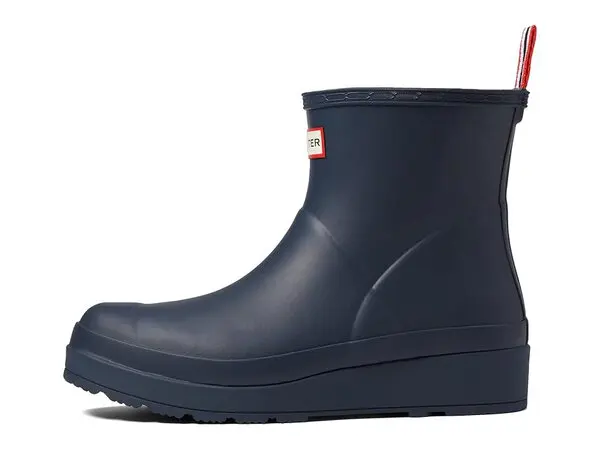 Hunter Play Short Boot Waterproof Rubber Rain Boots - Blue