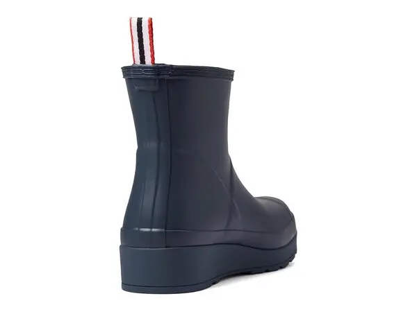 Hunter Play Short Boot Waterproof Rubber Rain Boots - Blue