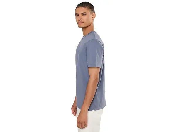 Vince Garment Dye Short Sleeve Crew Clothing True - Blue
