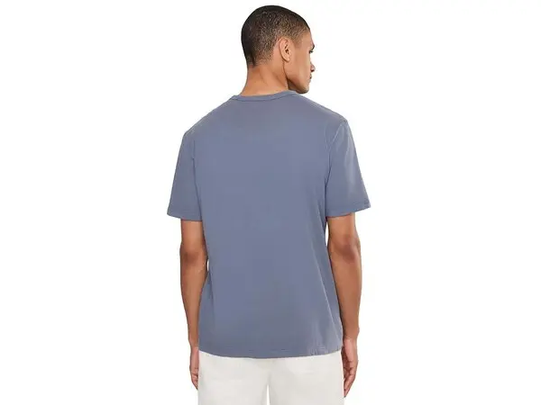 Vince Garment Dye Short Sleeve Crew Clothing True - Blue