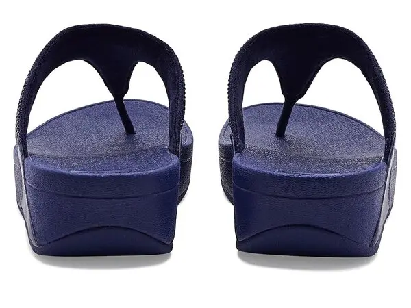 Fitflop Lulu Crystal Embellished Toe Post Sandals - Blue