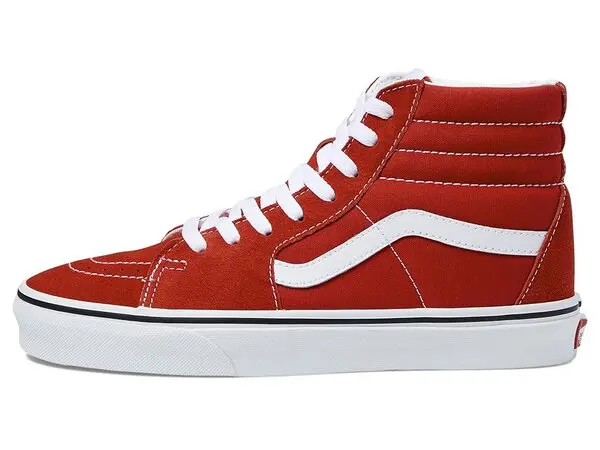 VANS Sk8-hi High Top Lace Up Sneakers - Red