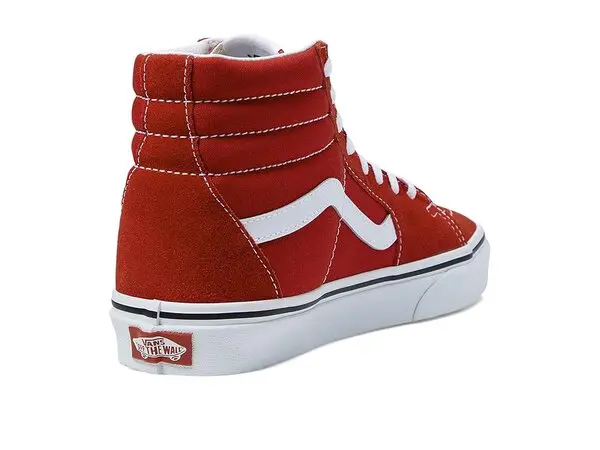 VANS Sk8-hi High Top Lace Up Sneakers - Red