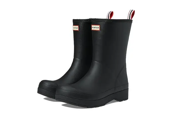 Hunter Play Mid Sherpa Insulated Boots In Black - 7% Off  display picture 1