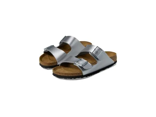 BIRKENSTOCK Arizona Birko-flor Sandals - Silver