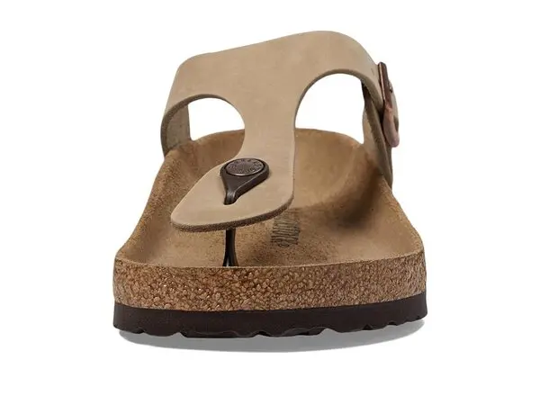 BIRKENSTOCK Gizeh Oiled Leather Thong Sandals - Brown