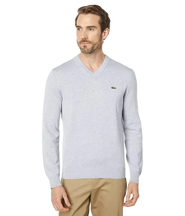 Lacoste Long Sleeve V-neck Sweater