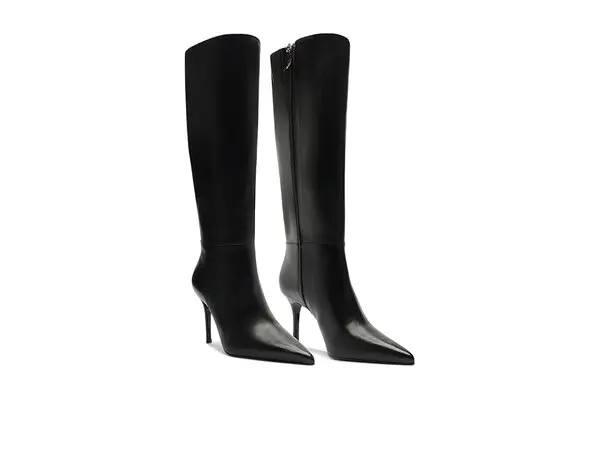 Schutz Mikki Up Tall Boots - Black