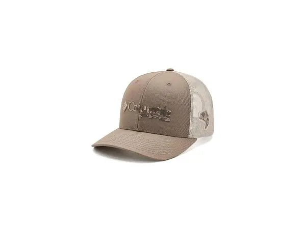 Columbia Pfg Logo Embroidered Mesh Baseball Cap - Beige