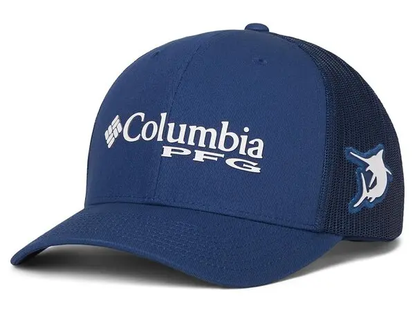 Columbia Pfg Logo Embroidered Mesh Baseball Cap - Carbon