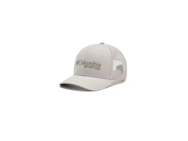 Columbia Pfg Logo Embroidered Mesh Baseball Cap - Gray