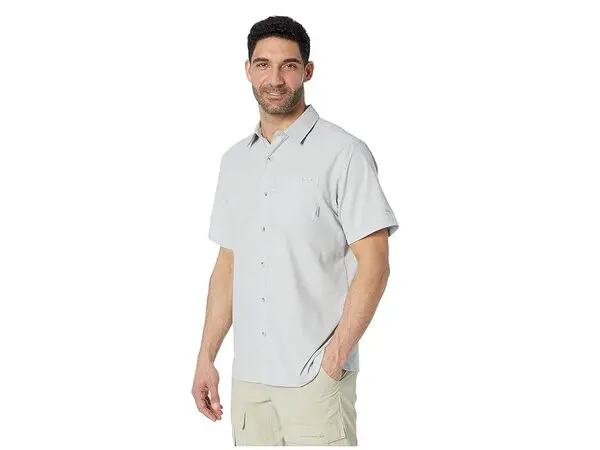 Columbia Slack Tidetm Camp Shirt Short Sleeve Button Up Beet - Gray