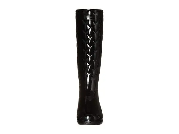 Hunter Refined Gloss Quilt Tall Rain Boots