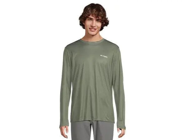 Columbia Terminal Tackle Pfg Fish Long Sleeve Shirt - Olive
