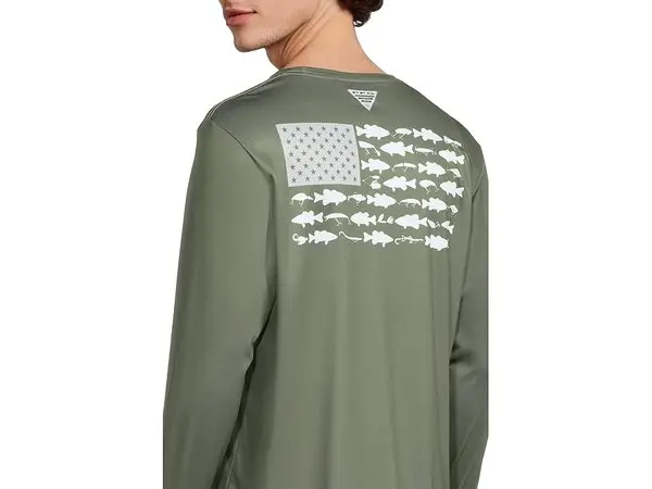Columbia Terminal Tackle Pfg Fish Long Sleeve Shirt - Olive