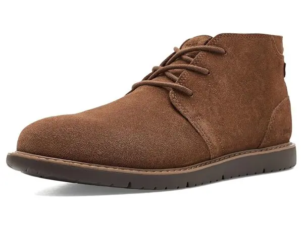Toms Navi Water Resistant Leather Lace-up Boots - Walnut